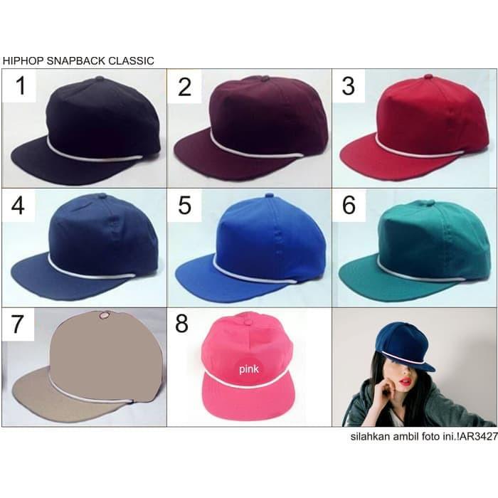 Jual topi hiphop klasik snapback classic sb polos custom japan drill 05 ...