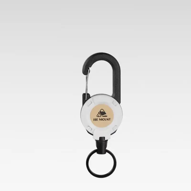 Durable Tactical Carabiner with Retractable High-rebound Rope, 1 Piece ...