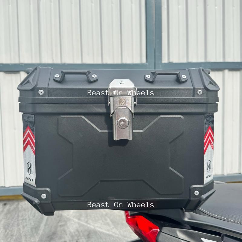 HNJ 45L PLASTIC PLATE with BACKREST TOP BOX - TikTok Shop Philippines