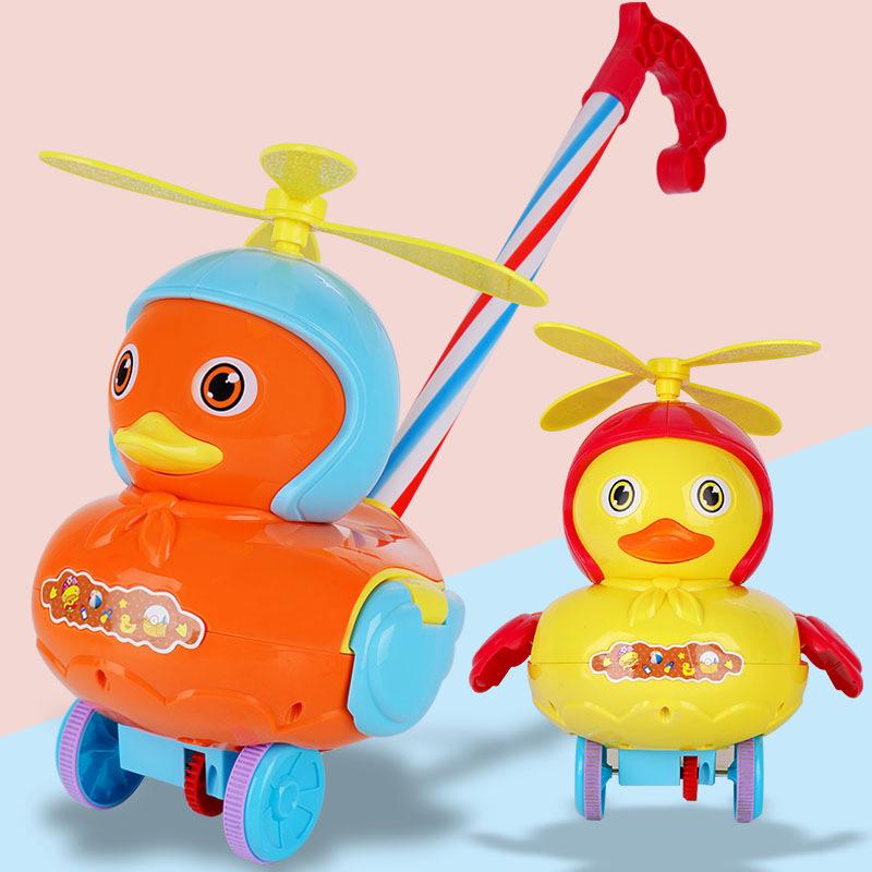 Kereta Mainan Itik Kartun, Tolak Tangan, untuk Kanak-kanak, Reka ...