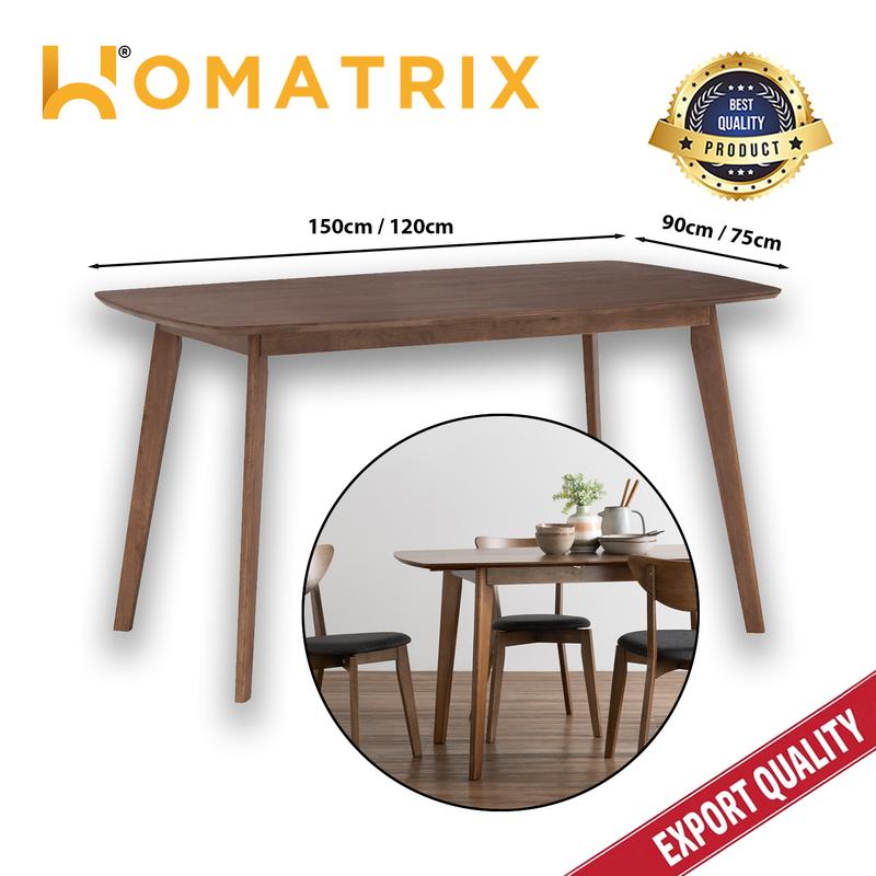 HOMATRIX Wooden Dining Table Set Scandinavian 4 Seater 6 Seater ...