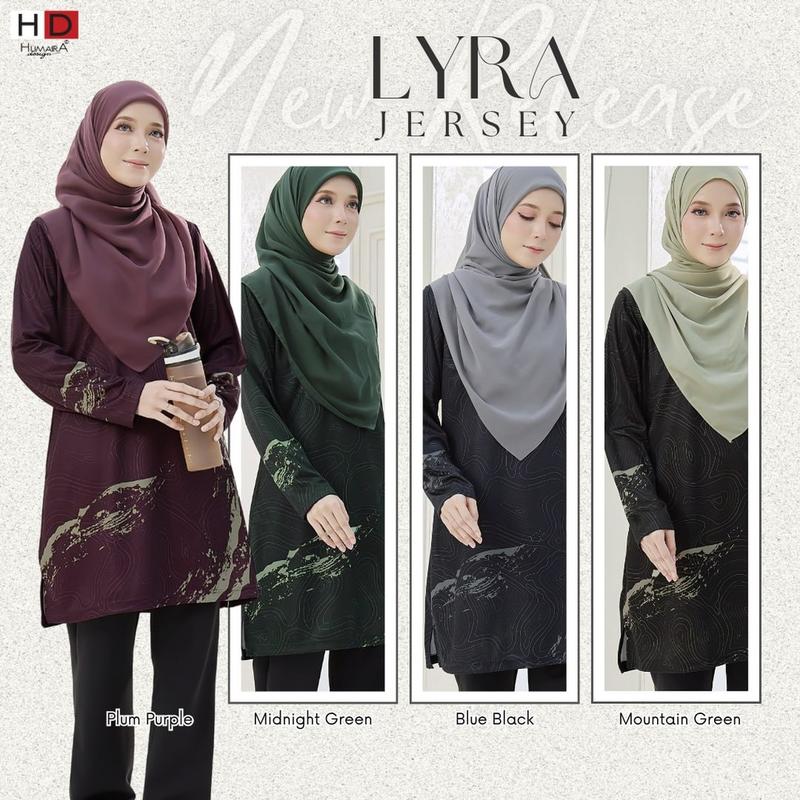 Lyra - Tshirt Jersi Muslimah Humaira Design (Saiz : S - 5XL) - TikTok ...