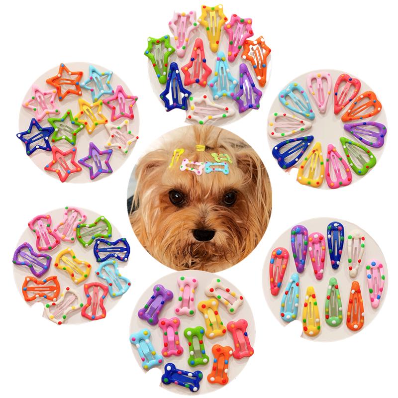 Colorful Bone Shape Dog Hairpin Pet Puppy Kitten Hair Clip Kawaii Hair ...