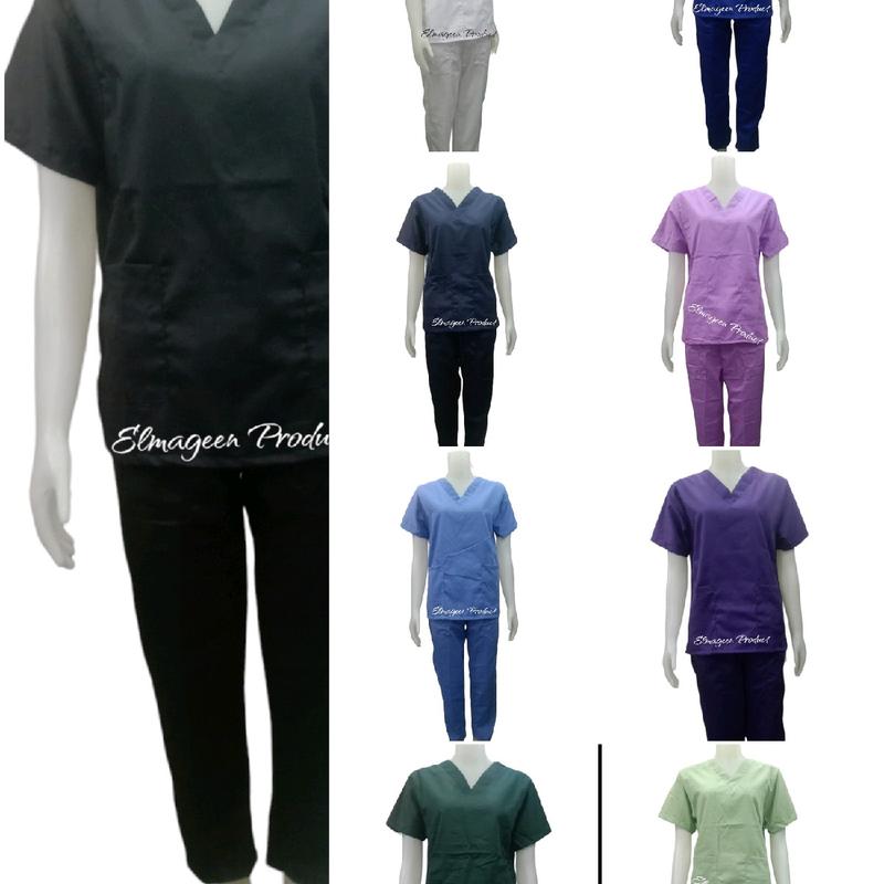 V-neck Scrub Suit Pitch Twill Cotton Women & Men - TikTok Shop Philippines