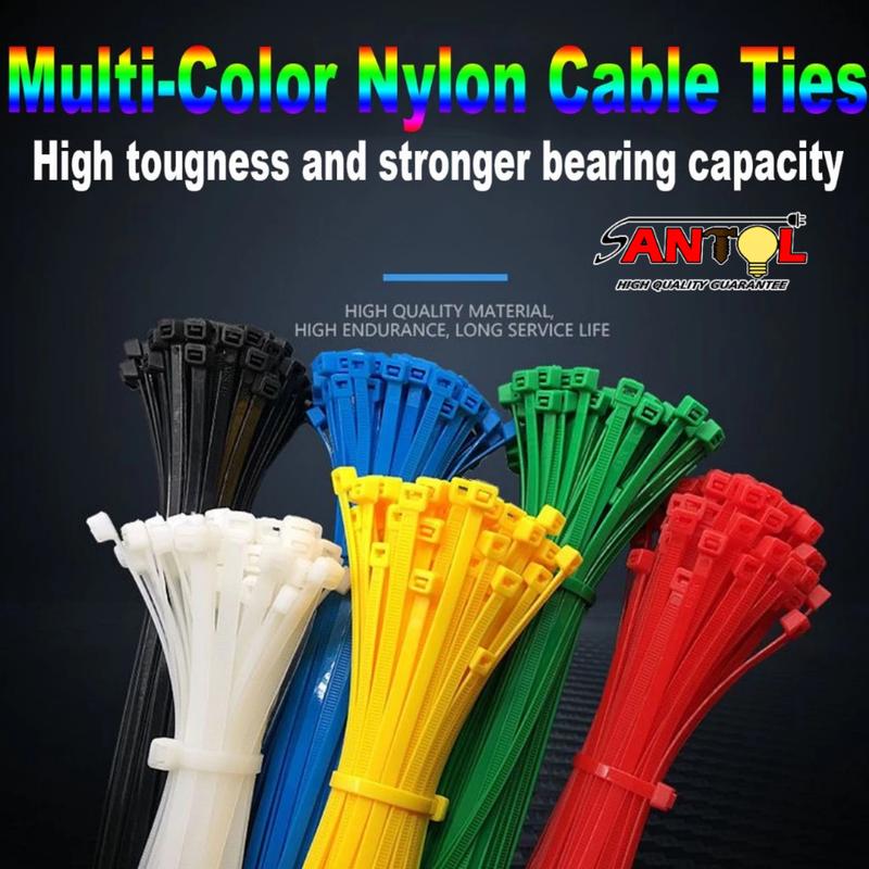 100 pcs Practical Self Locking Nylon Plastic Wire Cable Cord - TikTok ...