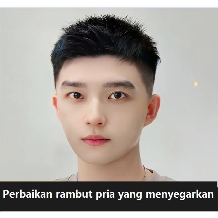 wig pria, wig rambut manusia patch botak pria tak terlihat wig - Shop ...