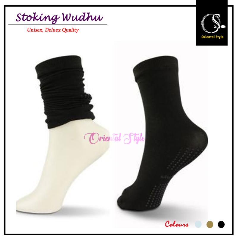 Stokin Mesra Wudhu Muslimah (Anti Slip Sarung Kaki) Wuduk Sock Haji dan ...