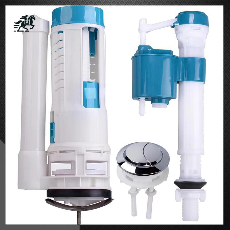 Toilet Flush Set Fittings Dual Button Flush Valve Toilet Inlet - TikTok ...