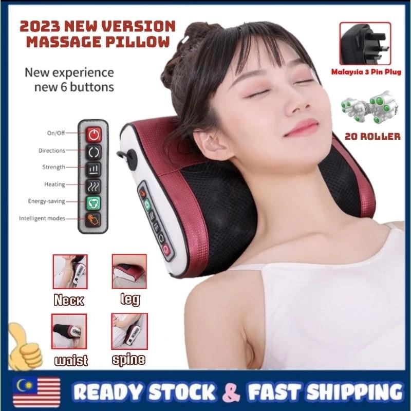 Electric Neck Massage Pillow Infrared Shiatsu Back Neck Cervical ...