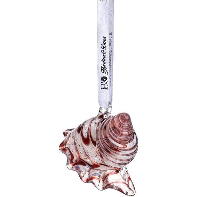 2'' Conch Seashell Hanging Ornaments Blown Glass Conch Ornament ...