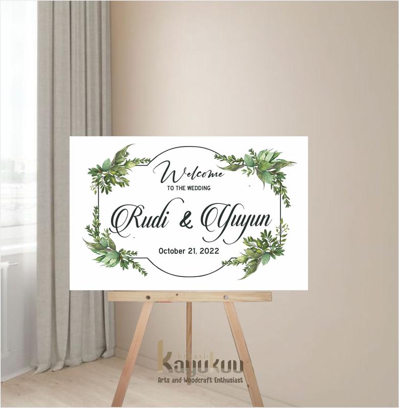 Welcome Sign Hiasan Papan Nama Wedding Enggament Lamaran Frame - Shop ...