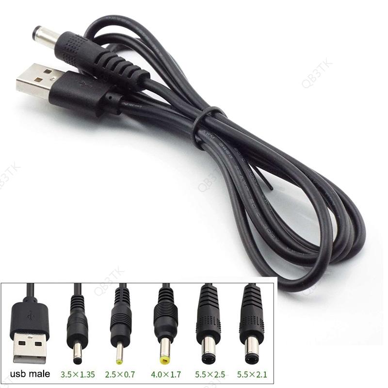 1m USB type A Male Jack plug to DC 5.5x2.5mm 3.5mm 4.0mmx1.7 - TikTok ...