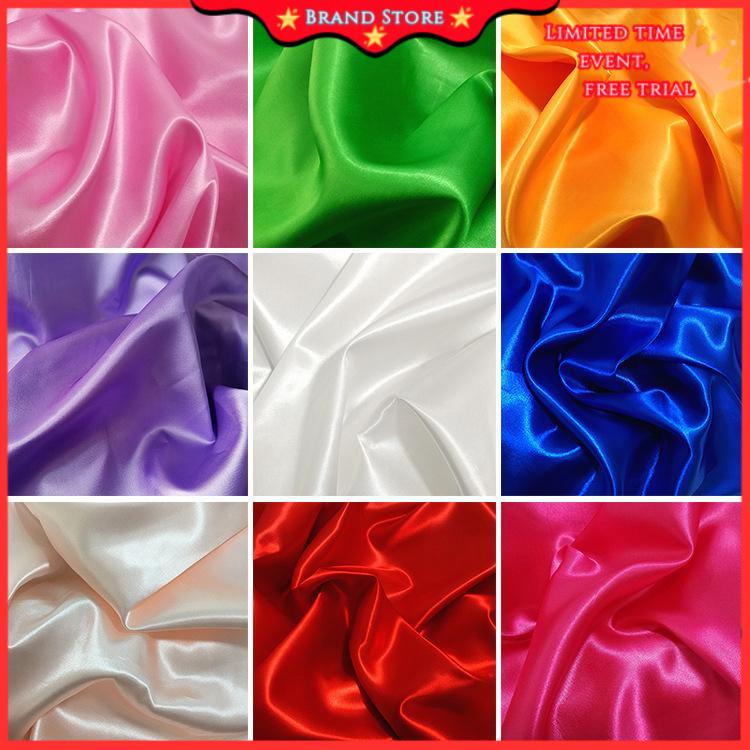 Satin Cloth Solid Color Satin Satin Satin Silk Cloth Artificial Silk ...