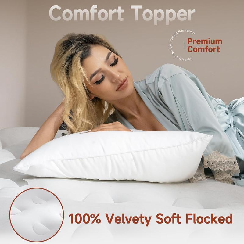 TikTok Shop California Air Mattress with Built in Pump 18 Luxury Thicken Sturdy Inflatable Mattress for Guests Home Portable Blow up Mattress with Carry Bag Air Bed for Camping Vacationing