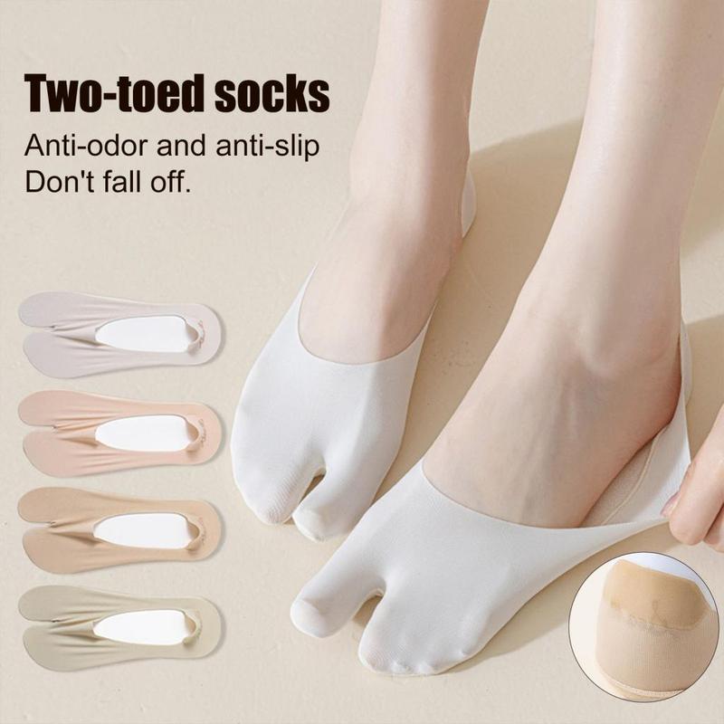 jnbhrgt- Soft Skin Socks Silicone Heel Socks Japanese Style Split ...