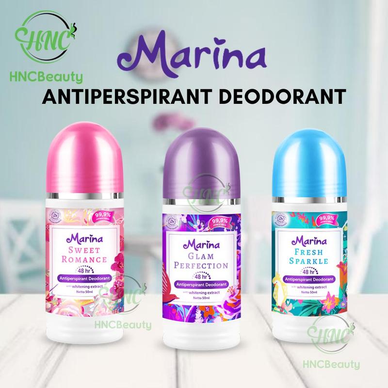 MARINA Anti Prespirant Deodorant Roll On 50ml - Deodoran - Shop | Tokopedia