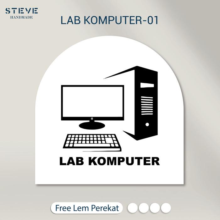 Jual Sign Board Lab Komputer | Papan Tanda Ruang Lab Komputer Label ...