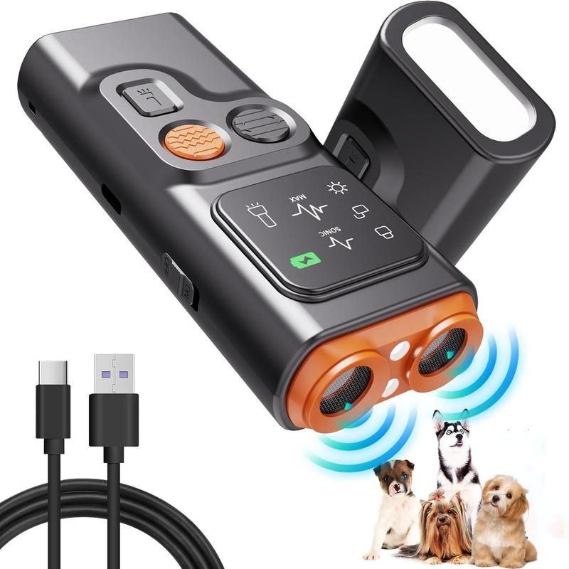 USB Rechargeable Dog Barking Deterrent, 1 Box Handheld Dog Behavior ...