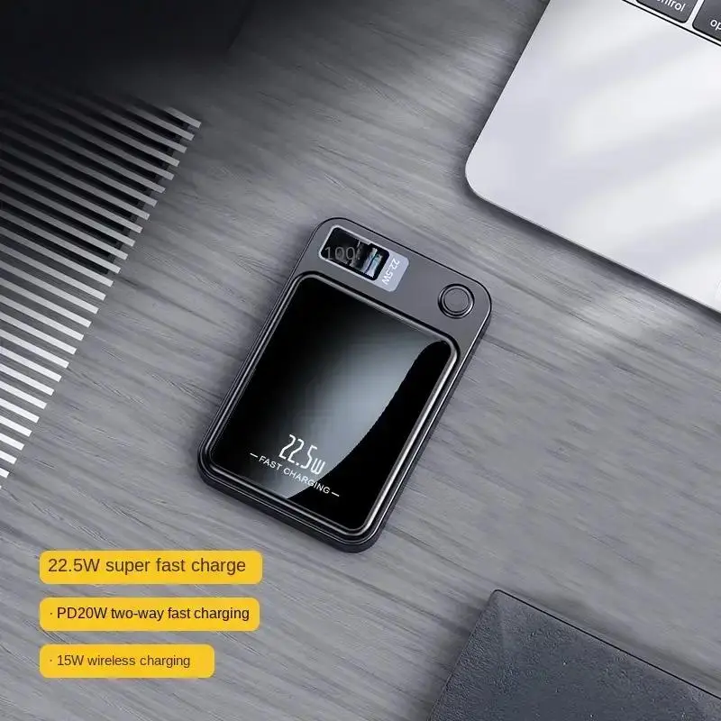 22.5W Portable Mini Wireless Power Bank, 1 Piece USB-A Fast Charging ...