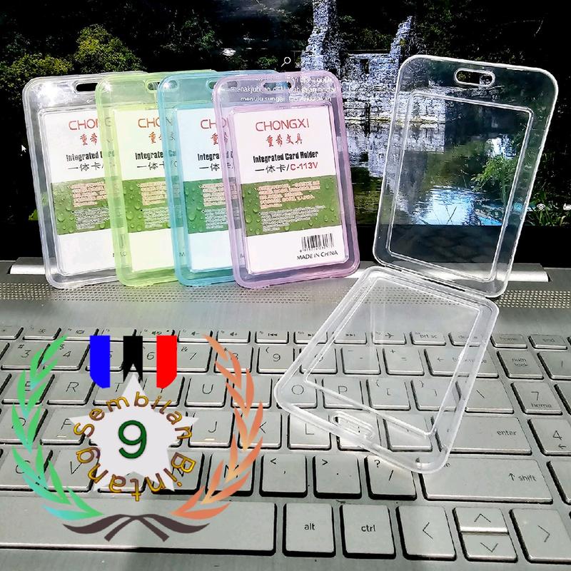 Tempat Kartu Id Card Transparan 2 Sisi Murah Holder Id Card Transparan ...