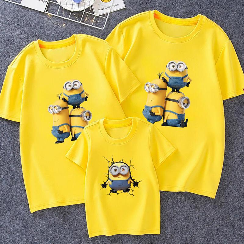 Baju T Padanan Keluarga Kuning, Minions, Baju Lengan Pendek Ayah ...