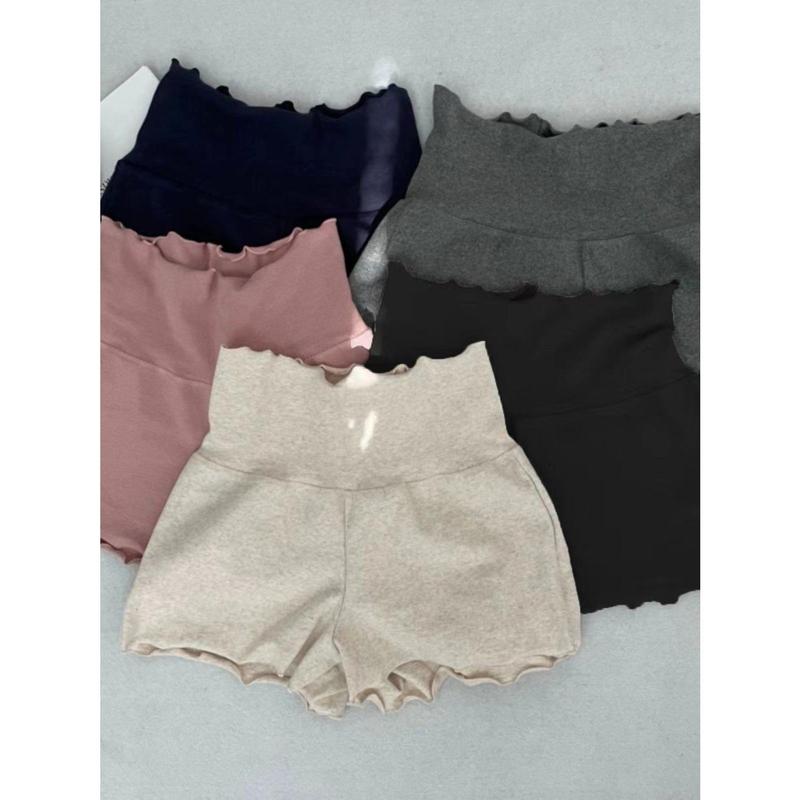 Hot Girl Comfortable Gray High Low Waist Sexy High Elastic Slim Short ...