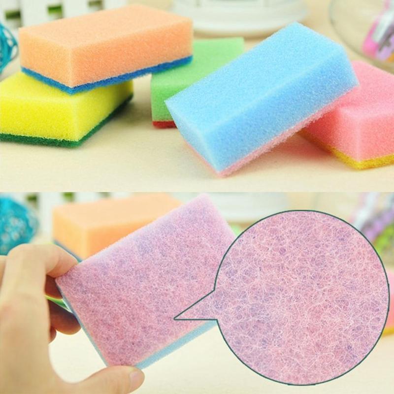 2/10pcs Magic Cleaning Sponges Double-sided Reusable Scourin - TikTok ...