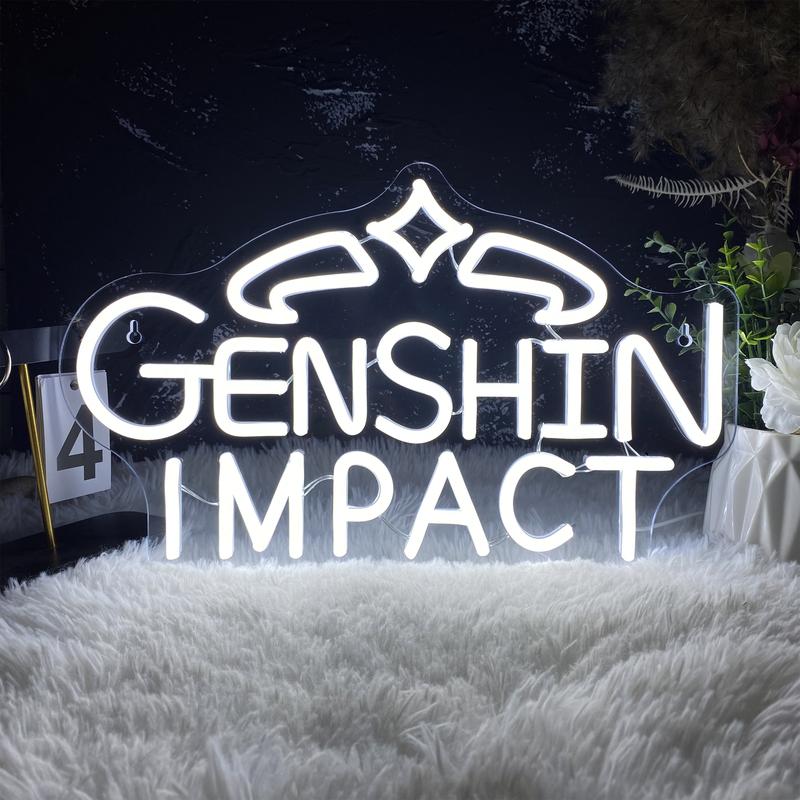 Genshin Impact Neon Light LED Neon Sign for Bedroom Game Room - TikTok Shop