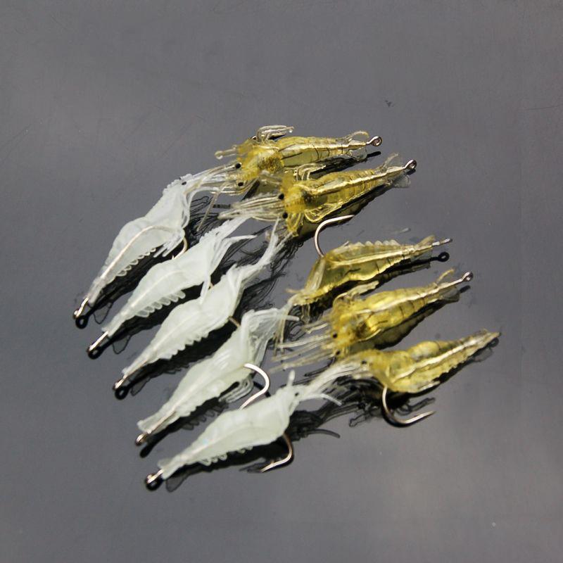 10/20pcs Goture Shrimp Lures Soft Shrimp Fishing Lures For Freshwater ...