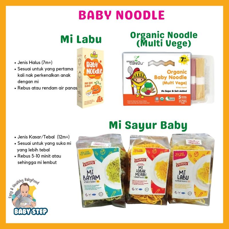 MI BABY MI SAYUR BABY ORGANIC BABY NOODLE Makanan Bayi - TikTok Shop ...