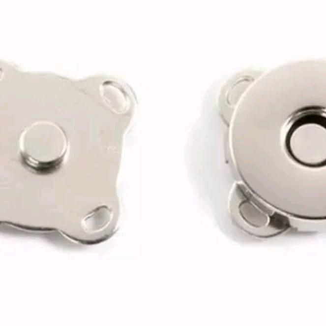 Butang Magnet Jahit Saiz 18mm Warna Silver - TikTok Shop Malaysia