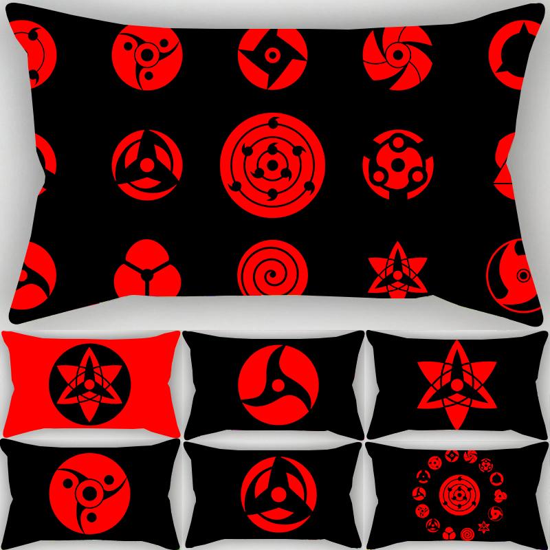 Naruto Anime Rectangular 30x50CM Pillow Cases Logo Pattern Sofa ...