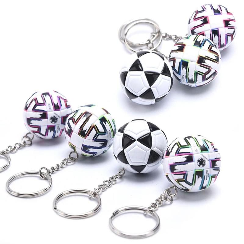 Summer Leather Football Keychain European Cup Sports Car Ornament ...