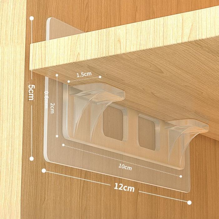 Jual Hook Tempel Siku Penyangga Ambalan Partisi Sekat Lemari Laci ...