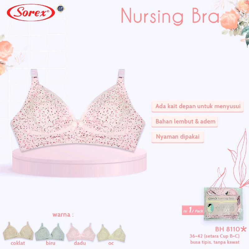 nursing bra bh menyusui sorex bunga busa tipis 8110 Katun - Shop ...