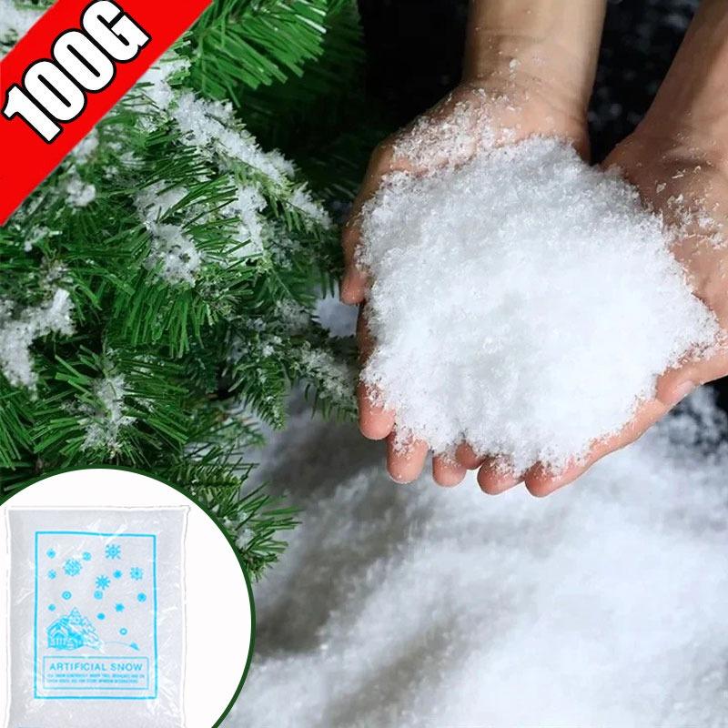50/100g Christmas Artificial Snow Powder Fluffy Fake Snowflakes ...