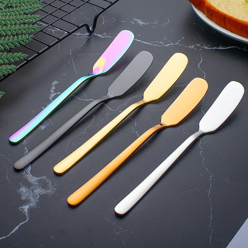 304 Stainless Steel Spatula Titanium-plated Butter Bread Cheese Jam ...