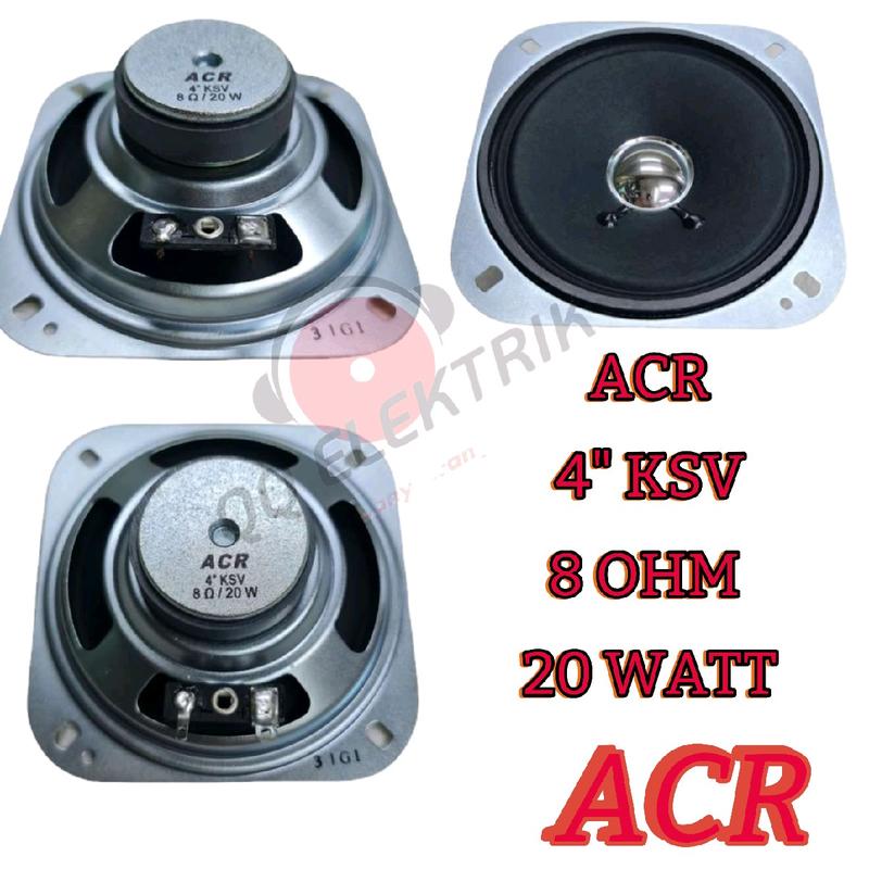 Speaker ACR 4 inch Fullrange KSV 20 Watt - Harga Per Pcs - Shop | Tokopedia