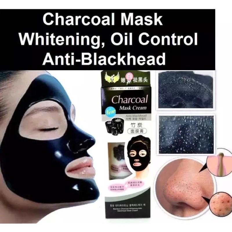 WBW [READY STOK] MASK CREAM CHARCOAL ARANG ANTI BLACKHEAD - TikTok Shop ...