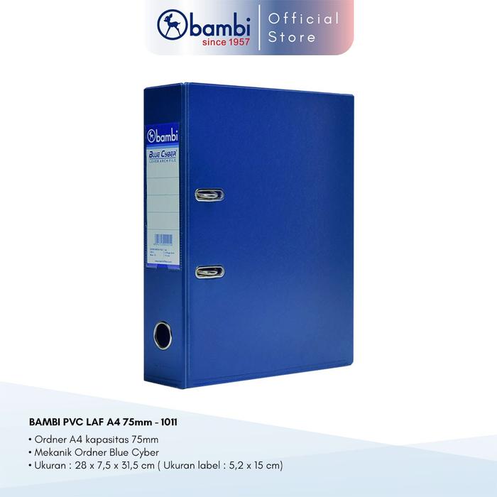 Promo Bambi Lever Arch File Ordner A4 All Color Jumbo Size 75 mm - 1011 ...