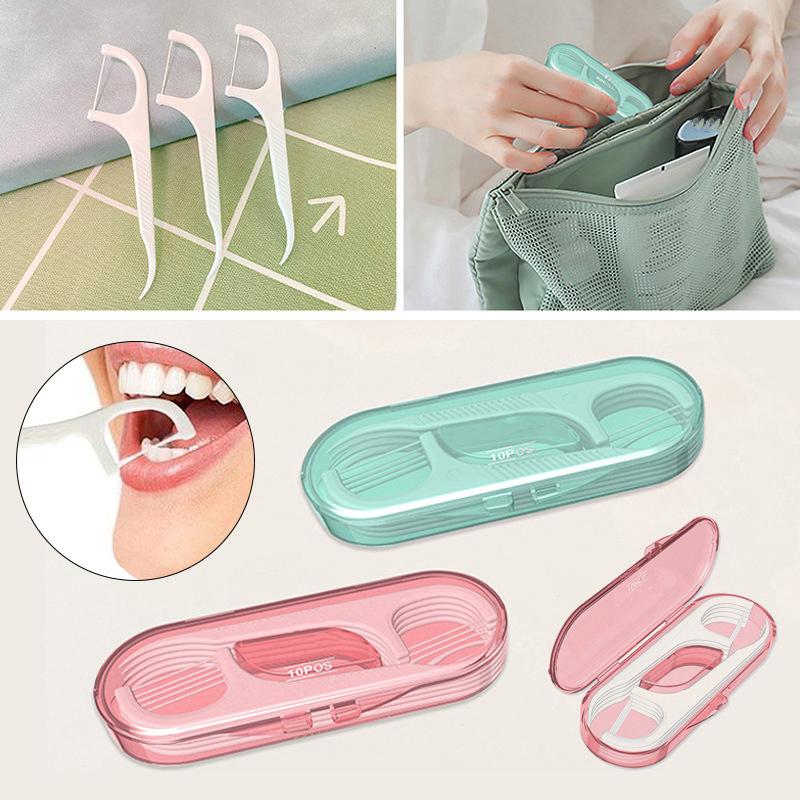 [zir]10 Pack Boxed Floss Portable Travel Package Disposable - TikTok ...