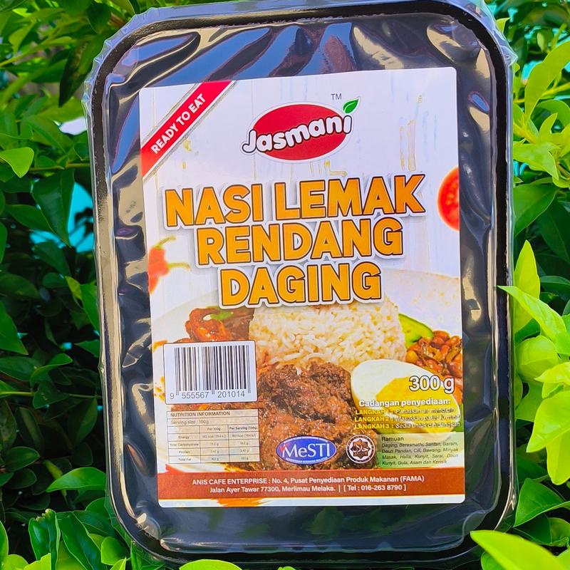 NASI LEMAK READY TO EAT RENDANG AYAM & DAGING SET FOOD RICE - TikTok ...