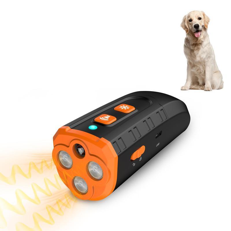 Ultrasonic Bark Stopper, Handheld Dog Trainer with Wristband, Portable ...