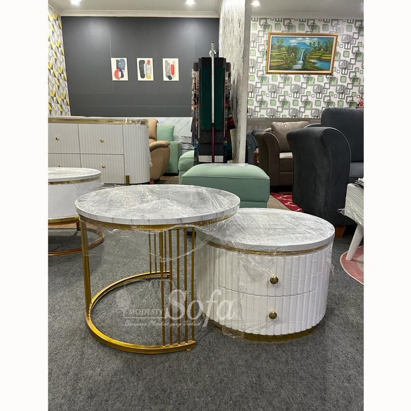 Meja Tamu Susun Fanny Marbel Table Furniture - Shop | Tokopedia