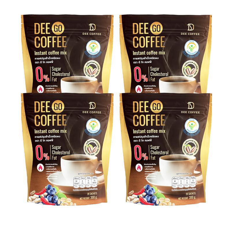 Dee Go Coffee กาแฟพริก 4 ถุง 80 ซอง - TikTok Shop Thailand