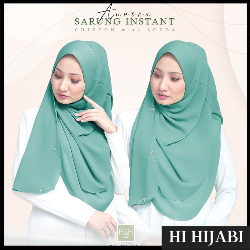 Instant Shawl Sarung Heavy Chiffon Plain Awning Soft Scuba Awning ...
