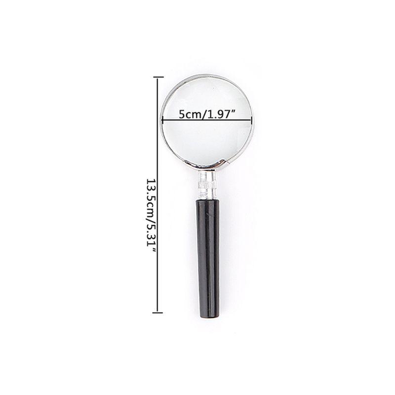 Handheld Magnifier Plastic Handle Magnifying Glass Portable Magnifier ...