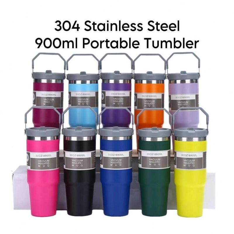 Cawan Termos Handheld 900ml 304 Stainless Steel Handheld Thermos ...