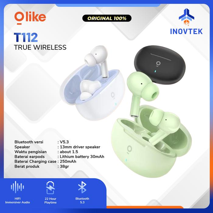 Promo Olike T112 TWS Wireless Bluetooth Earphone Earbuds Garansi Resmi ...