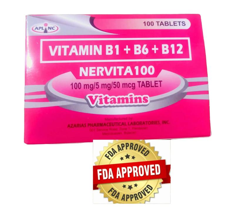 NERVITA 100 VITAMIN B1 + B6+B12 100 mg /5mg/50mcg tablet 100 - TikTok ...